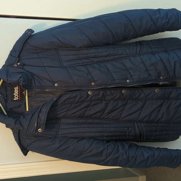 Jackets & Coats | Totes Quilted Coat Blue | Poshmark